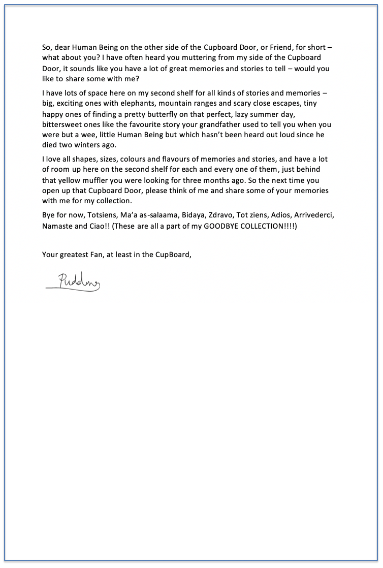 A letter to the sun... - Ministry of Stories